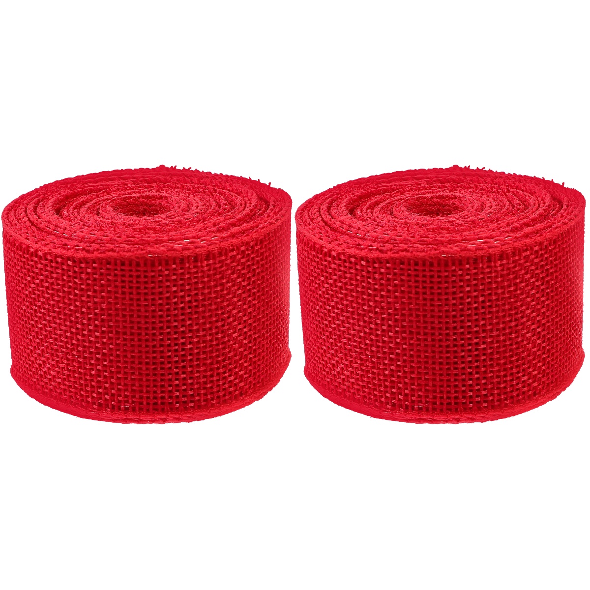 2 Rolls Imitation Linen Webbing Wedding Decor Garland Christmas Ribbon ...