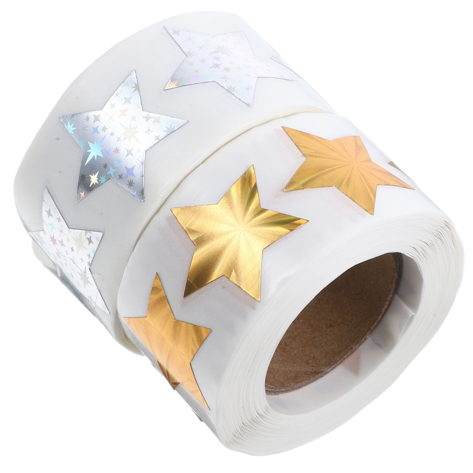 WRISTBIQUE Star Shaped Stickers 2 Rolls 500Pcs Multi-Color Decals ...