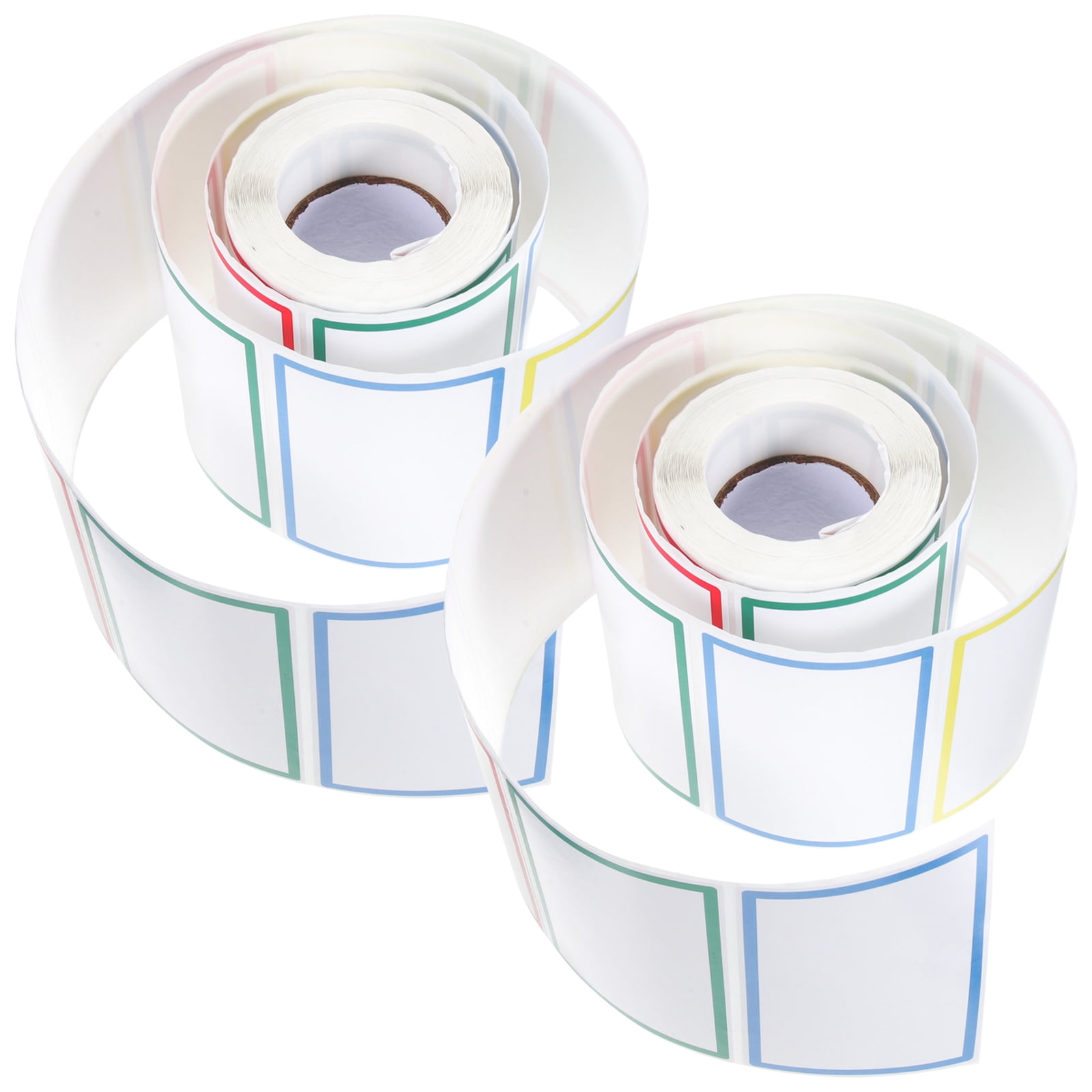 WORGEOUS 2 Rolls of Colored Label Stickers Copper Plate Stickers ...