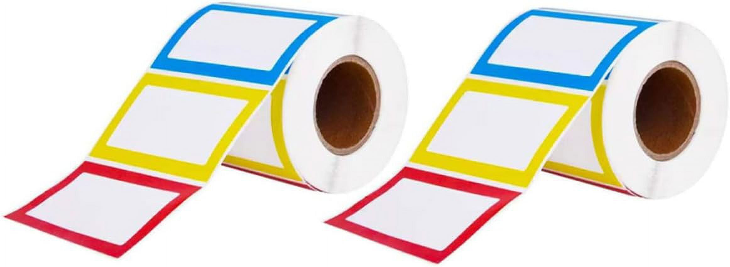 2 Rolls Label Sticker Printable Labels Colored Tabs Blank Label ...