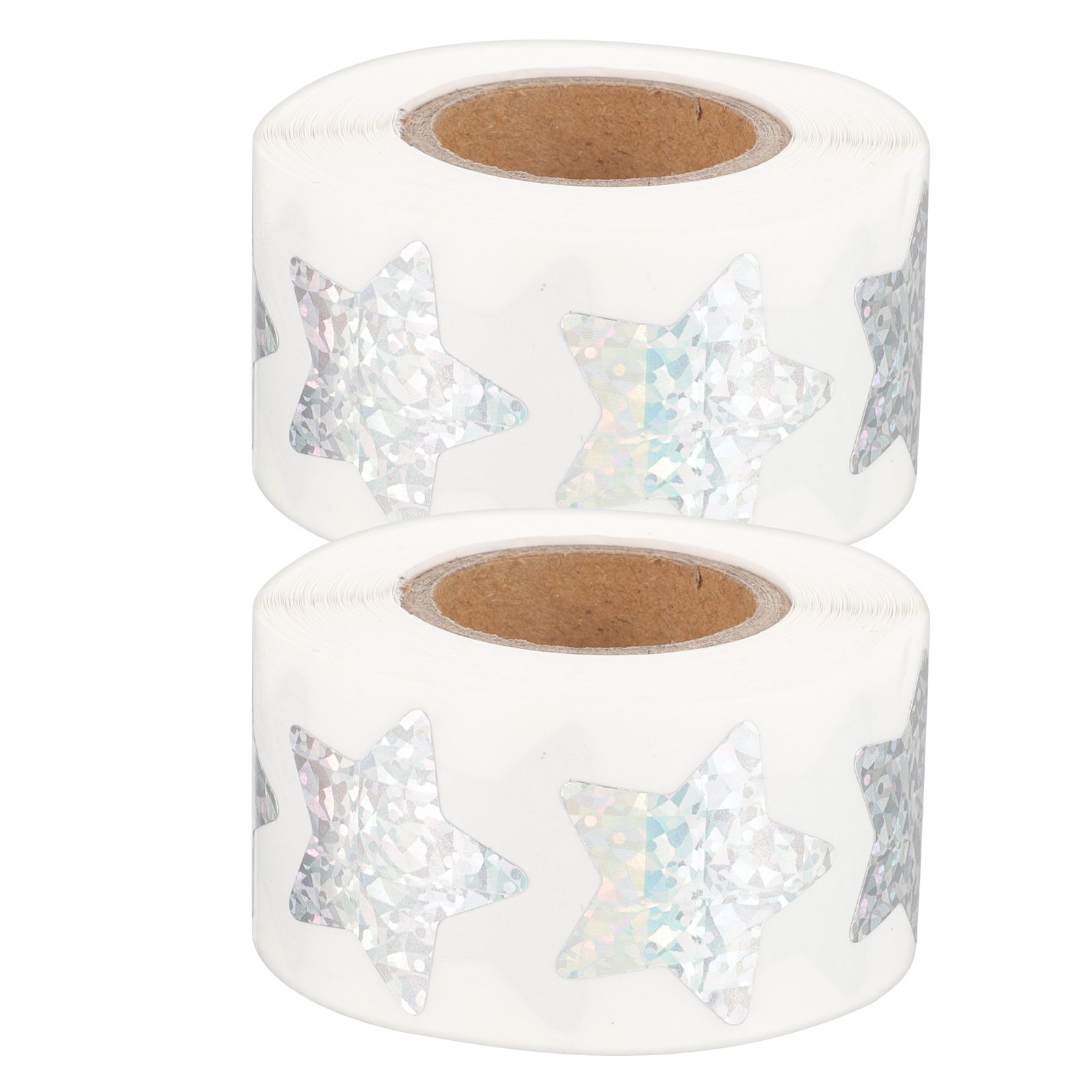 2 Rolls of Glitter Star Stickers - Sparkling Parent Labels for Kids ...