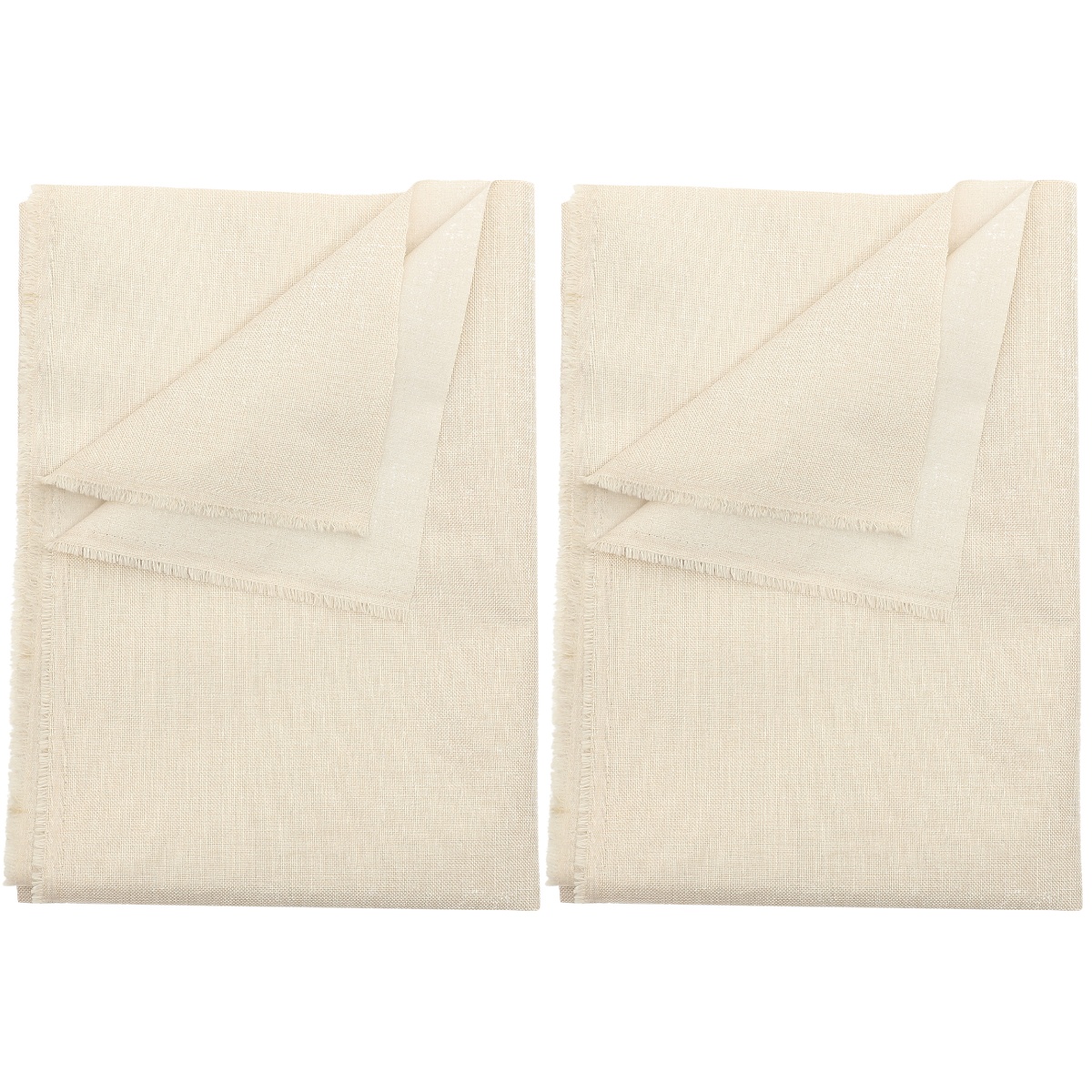 2 Rolls Linen Fabric Cloth Material Embroidery Cross Stitch Cloth ...