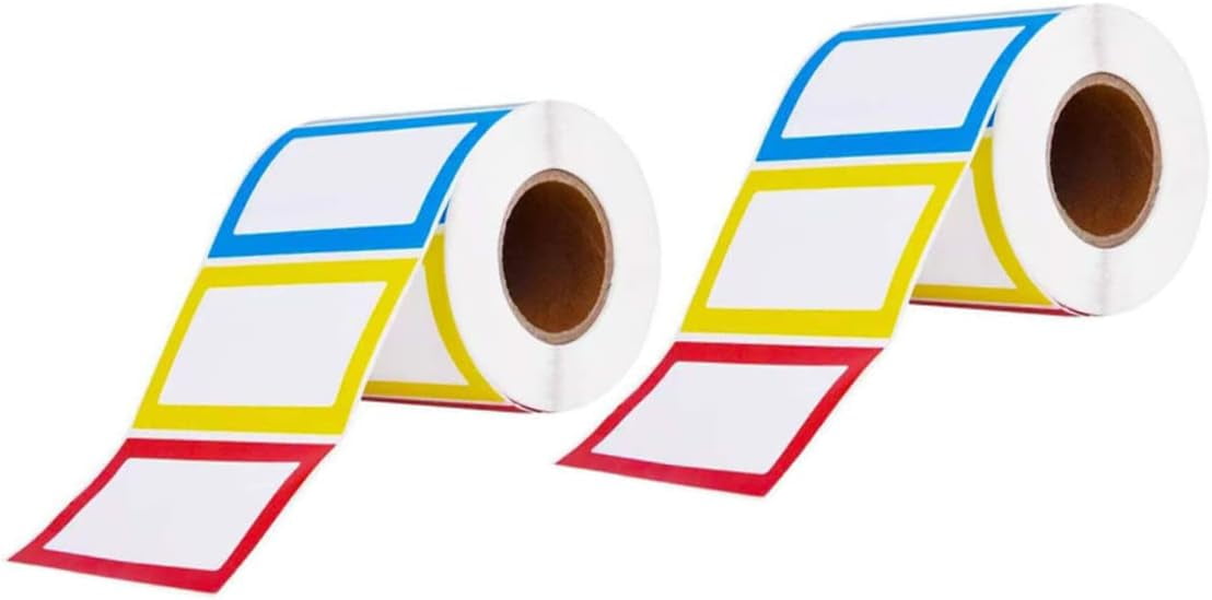 2 Rolls Marking Sticker Writable Label Stickers Filing Envelops ...