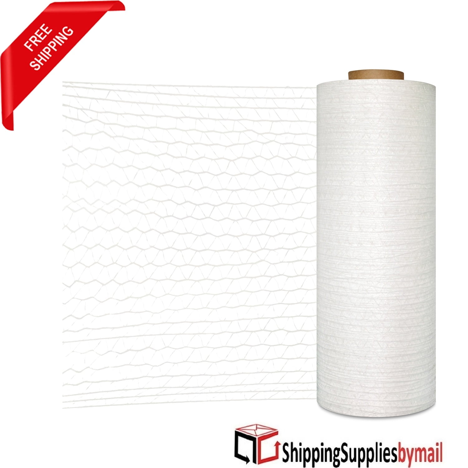 2 Rolls Netting Machine, 3” Core Stretch Wrap Plastic 30 Inch x 10000 ...