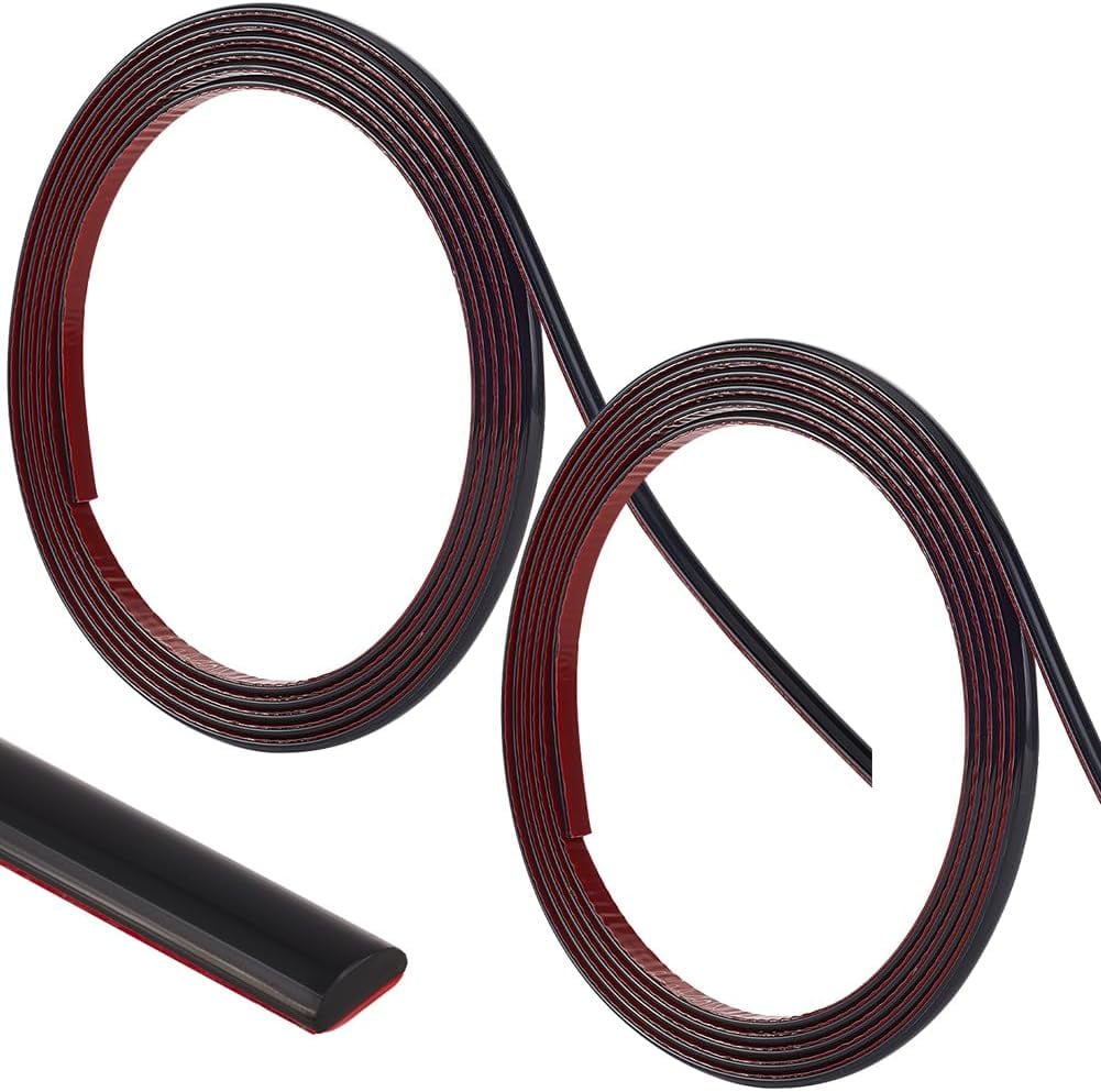 2 Rolls PVC Self-Adhesive Flexible Molding Trim Ceiling Molding Wall Trim for Furniture Door ...