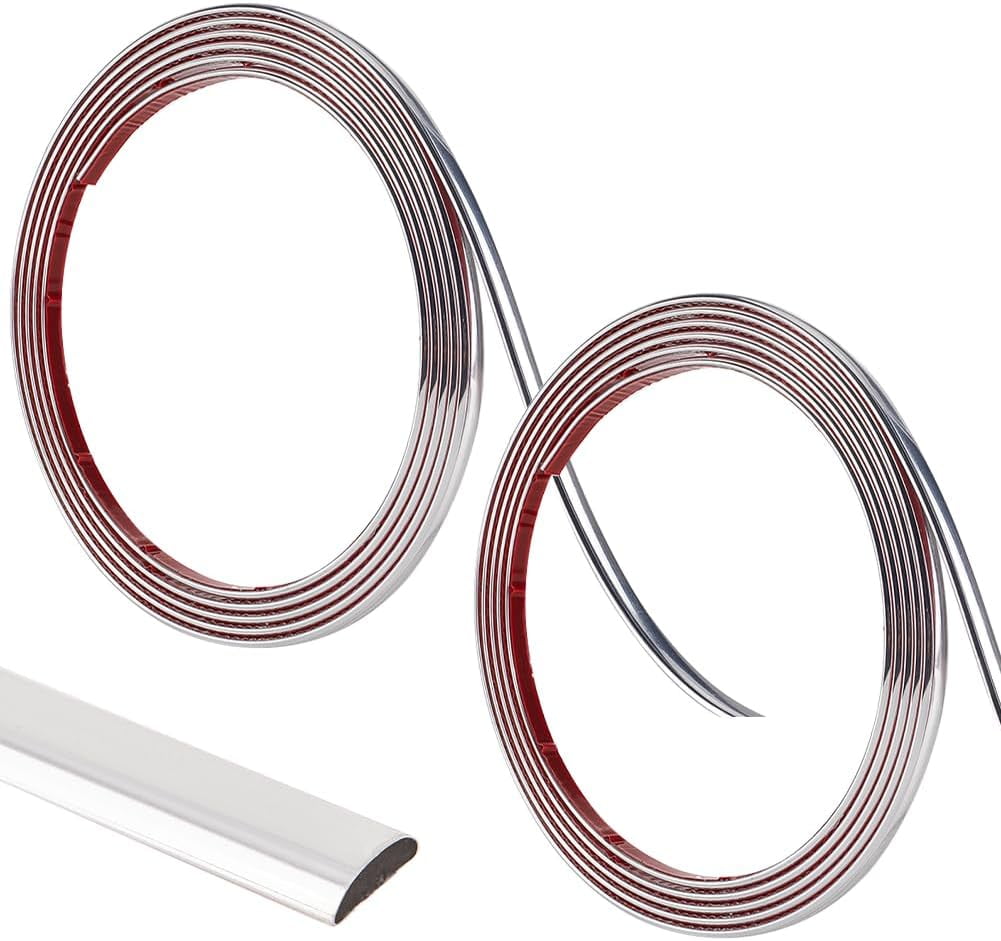 2 Rolls PVC Self-Adhesive Flexible Molding Trim Ceiling Molding Wall ...