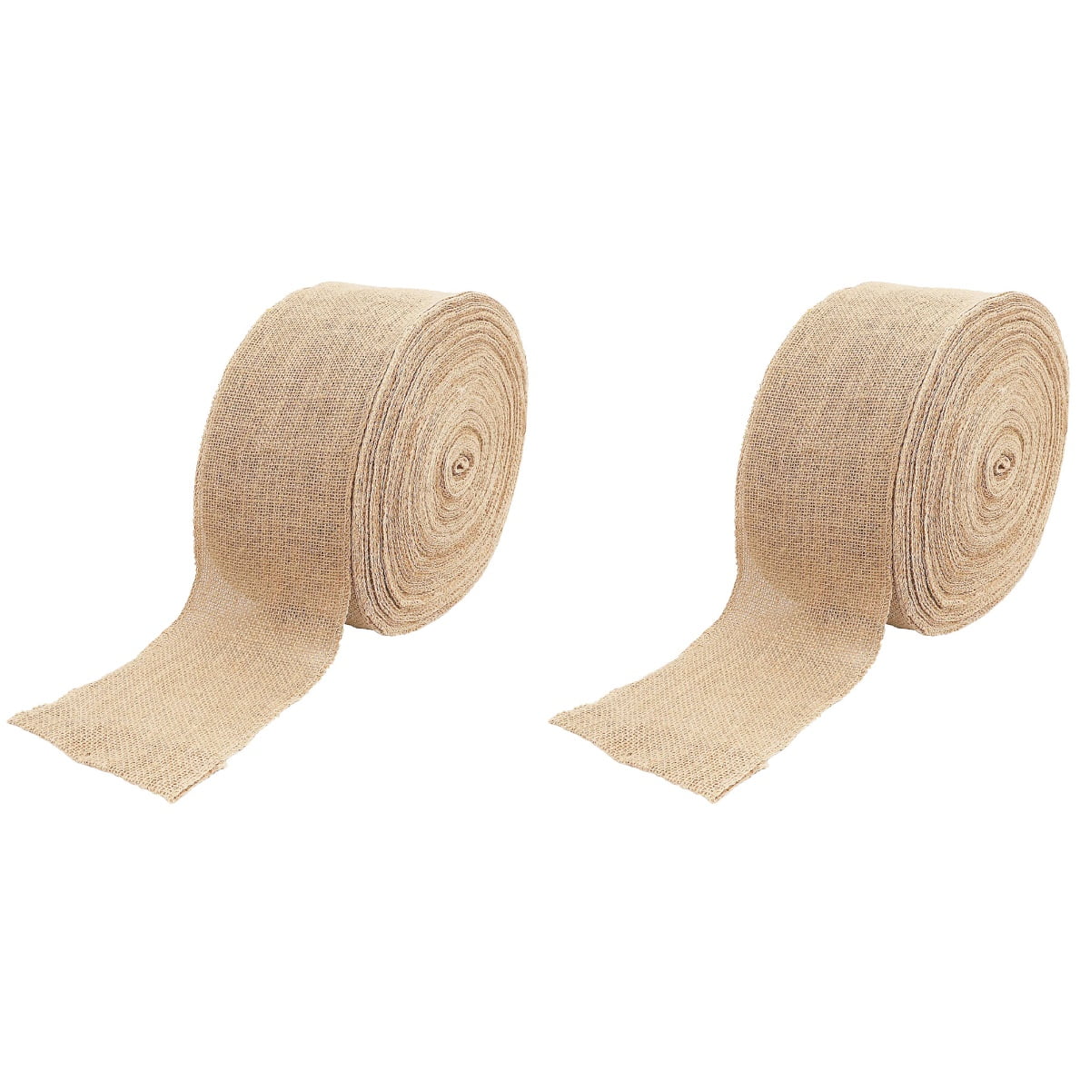 2 Rolls Packing Ribbon Present Wrapping Ribbon Jute Linen Banquet ...
