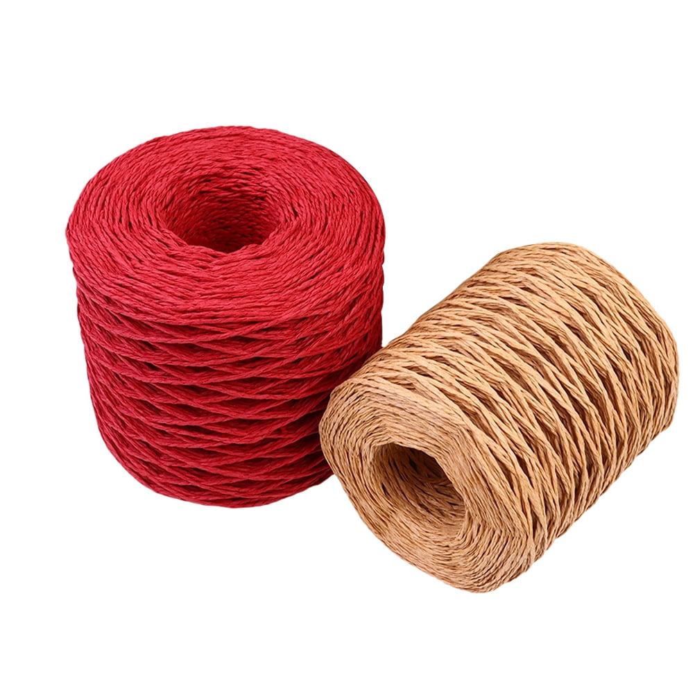 2 Rolls Paper Cord Floral Bind Wire Flower Paper Tape Paper Twine ...
