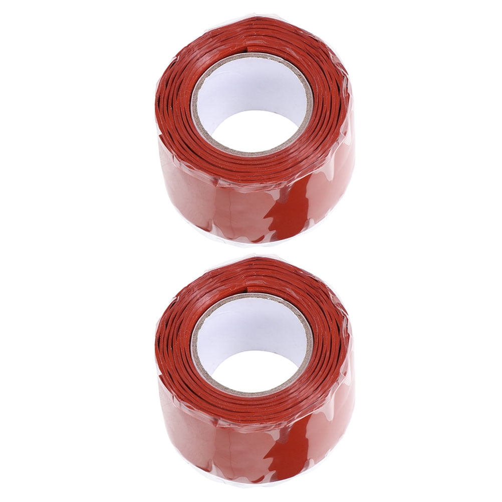 KALLORY 2Set Red Silicone Rubber Plumbers Tape for Sealing Pipes ...