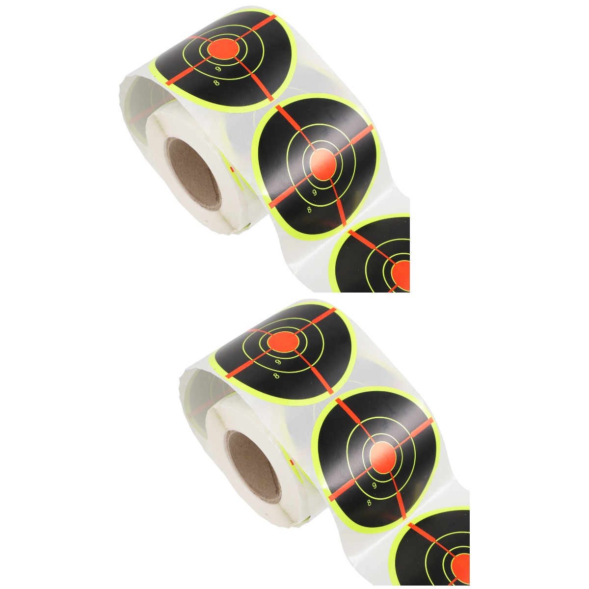 2 Rolls Shooting Bullseye Sticker Labels Targets for Hunting and Circle ...