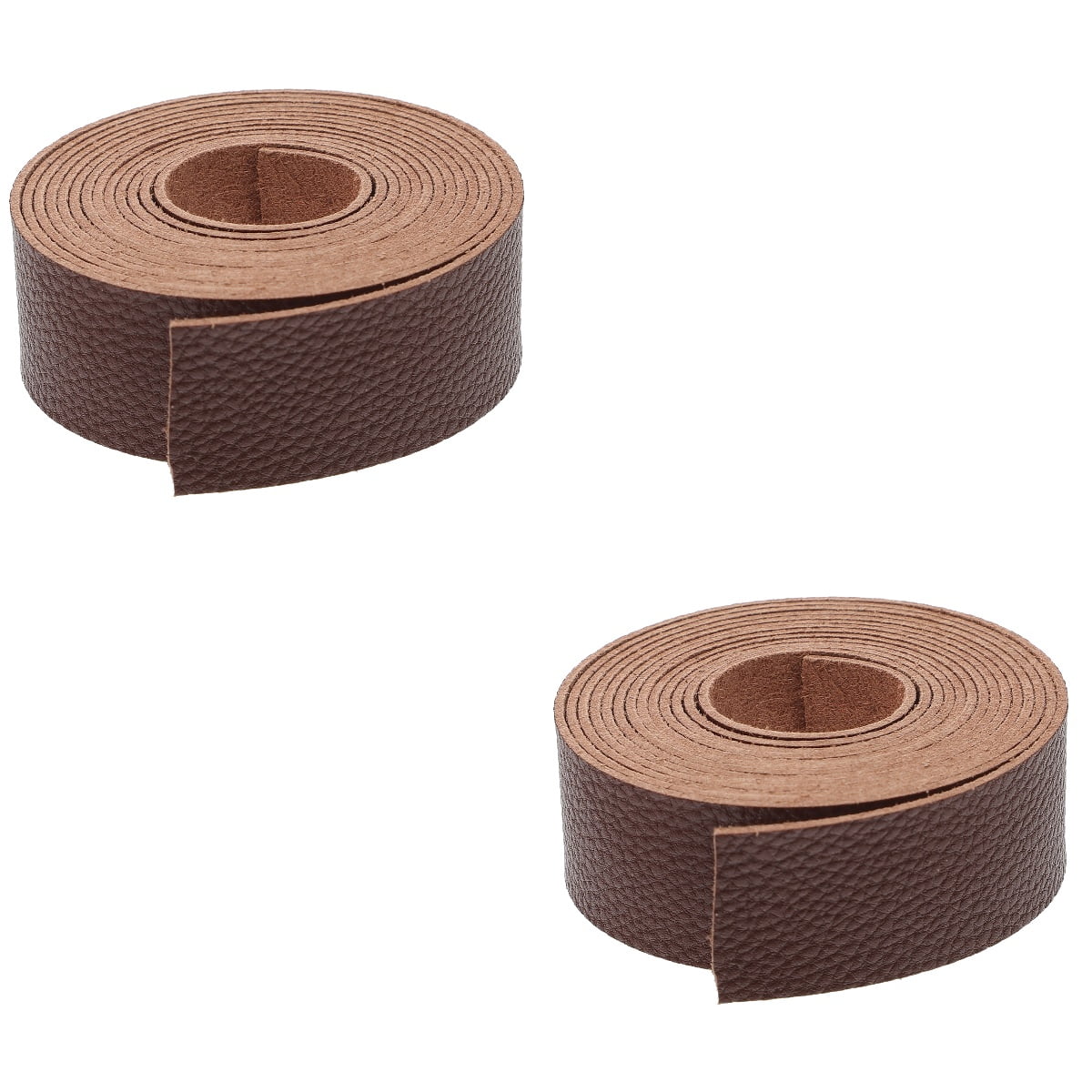 2 Rolls Single Layer Leather Strap Leash DIY Leather Strap Full Grain ...