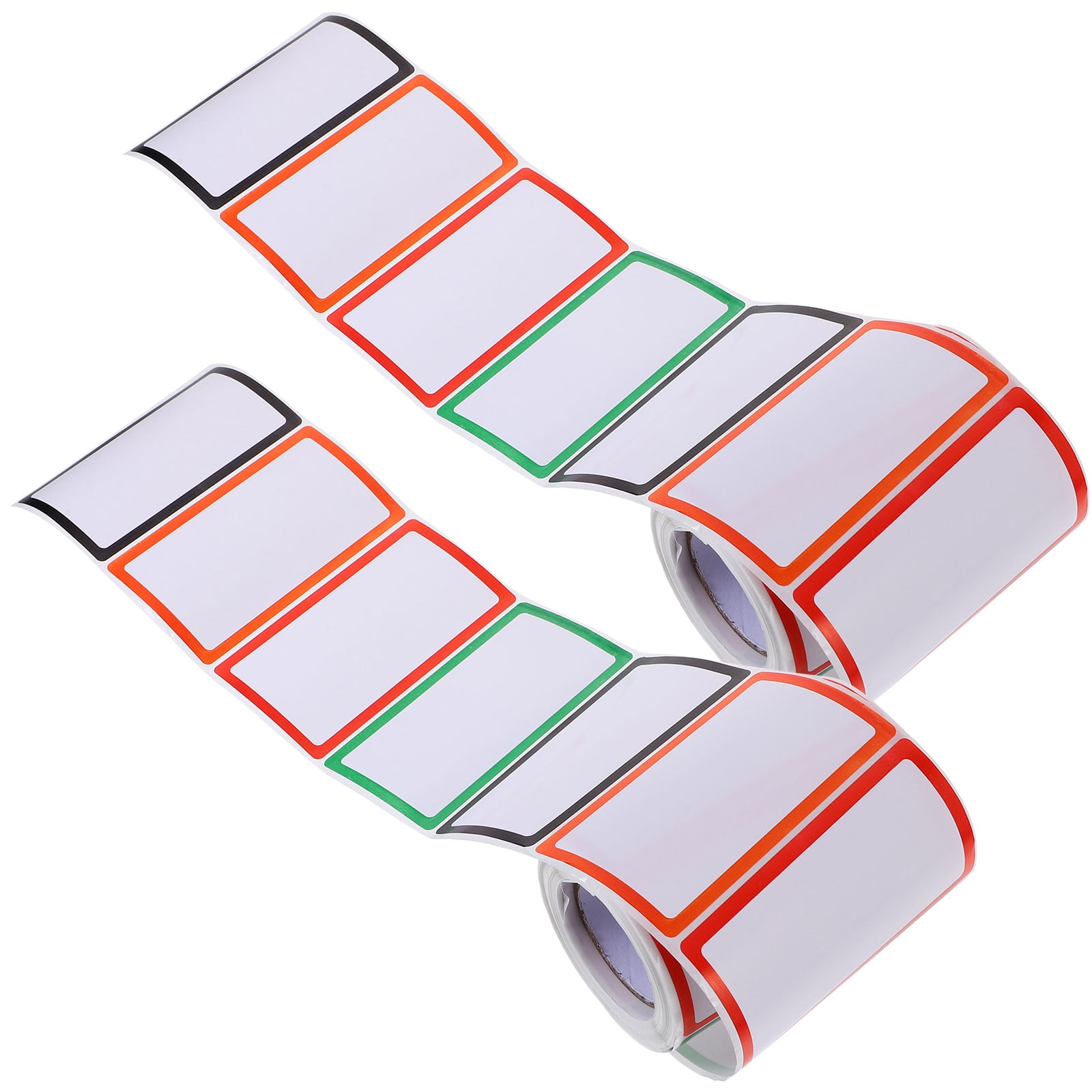 2 Rolls Small Label Stickers Name Refrigerator Labels Emblems Coloured ...