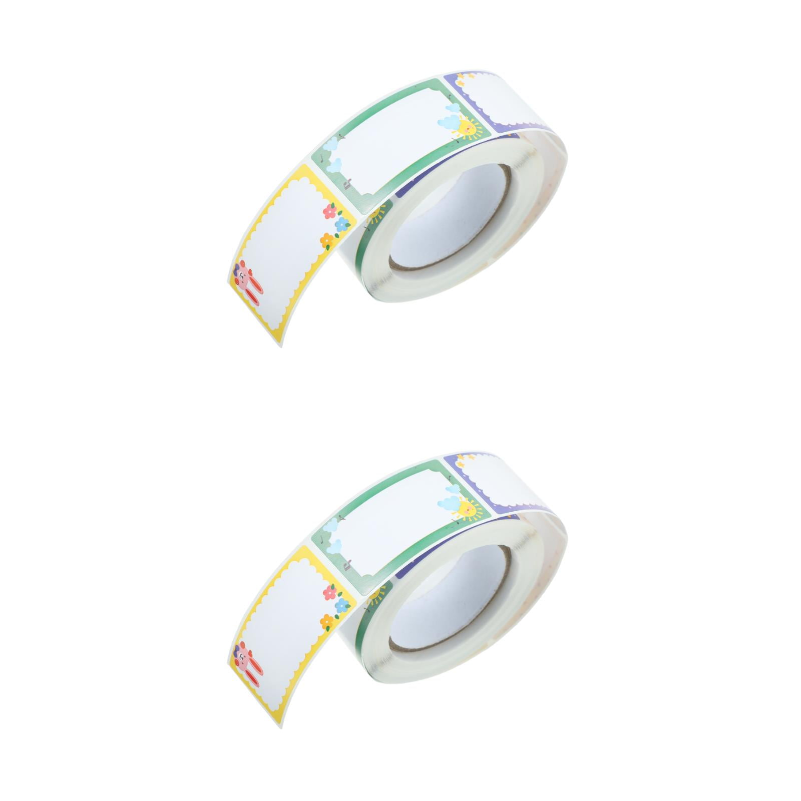 2 Rolls Small Labels Stickers Adhesive Name Tags Dot Student Baby ...