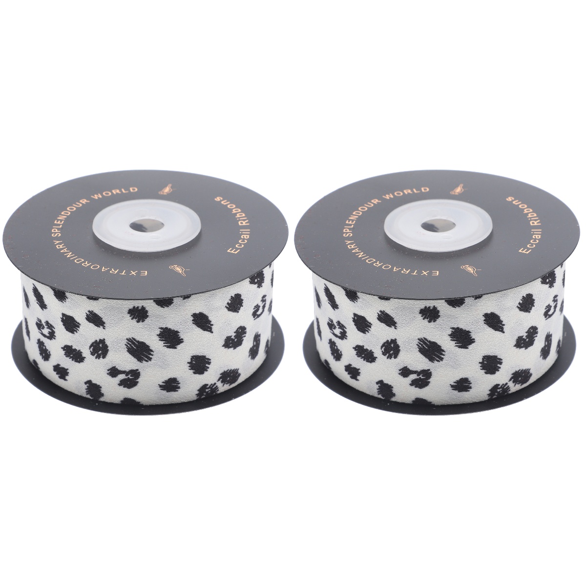 2 Rolls Speckled Webbing Decor Ribbon Delicate Wrapping Packing Crafts ...