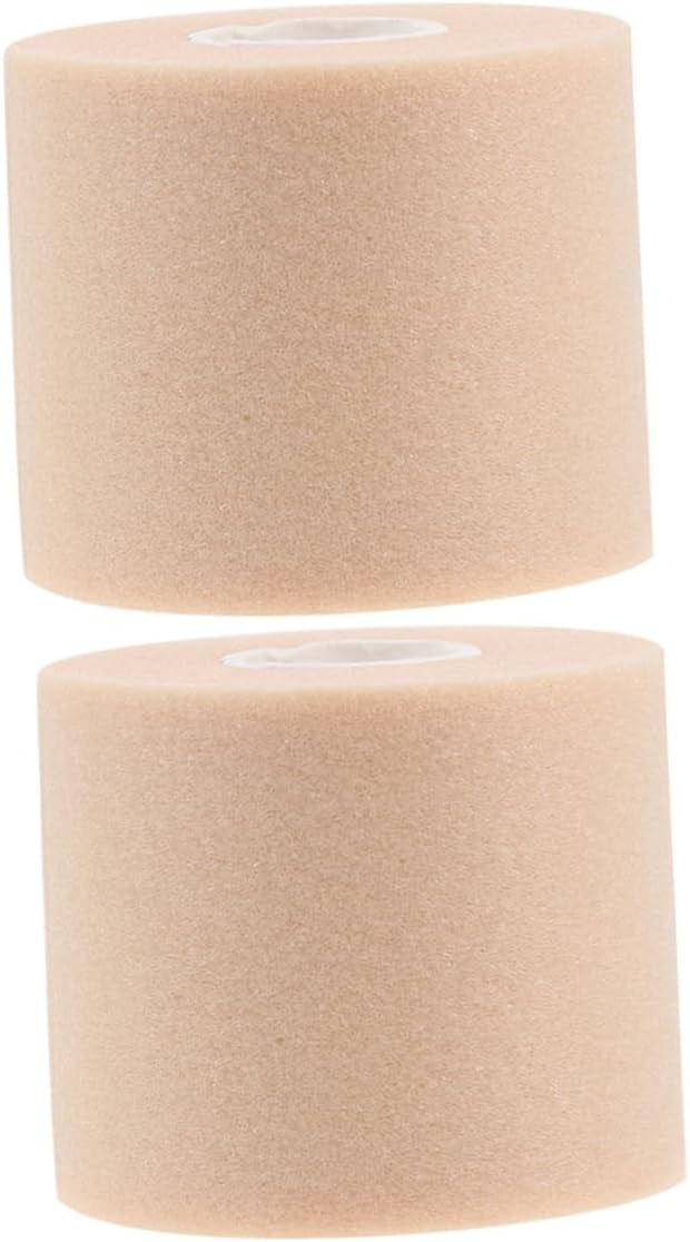 2 Rolls Sports Bandage Athletic Tape First Aid Tape Roll Foam Tape ...