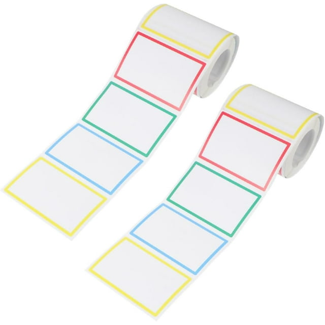 2 Rolls Stickers Classified Marking Sticker Name Tags Sicker ...