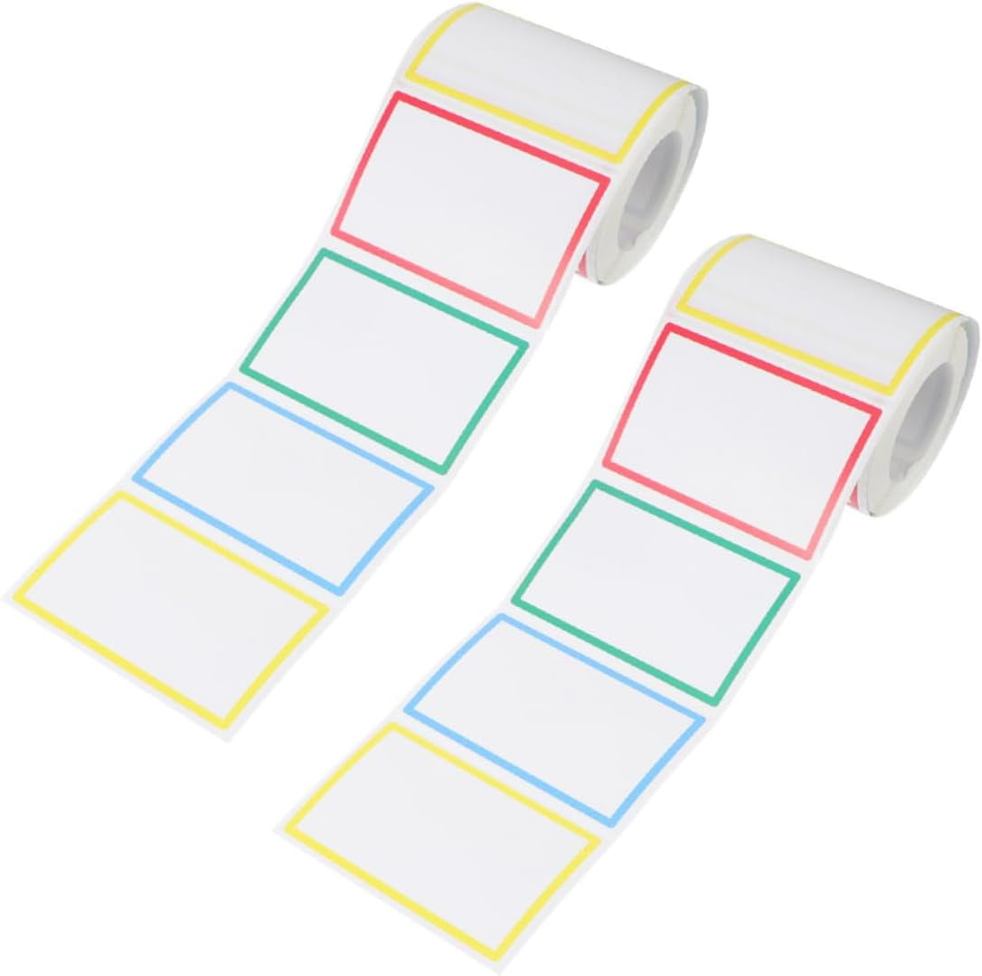 2 Rolls Stickers Sticker Labels Color Stickers Colored Labels Label ...
