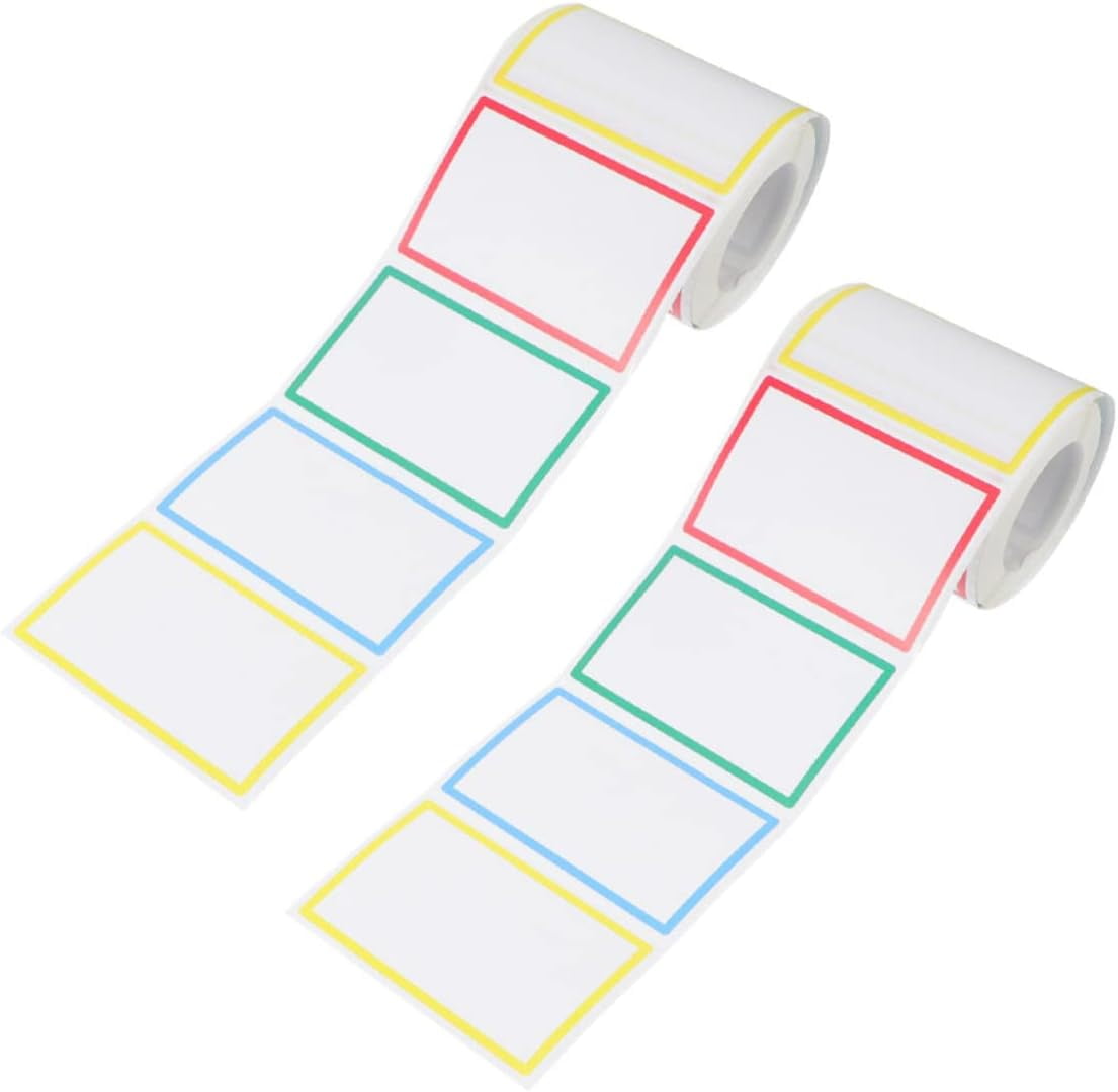 2 Rolls Stickers Name Tags Name Tags Sicker School Name Labels Kids ...