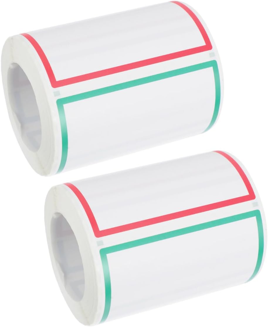 2 Rolls Stickers Ordinary Notes Sticker Labels Colored Labels Name Tags ...