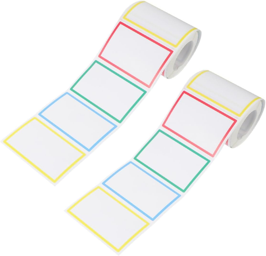 2 Rolls Stickers Present Labels Name Tag Sticker Name Tag Labels Color ...