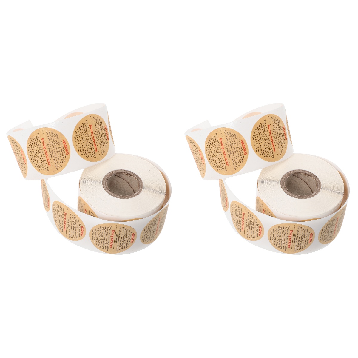 2 Rolls Stickers Wax Melt Safety Labels Candle Box Container Warning ...