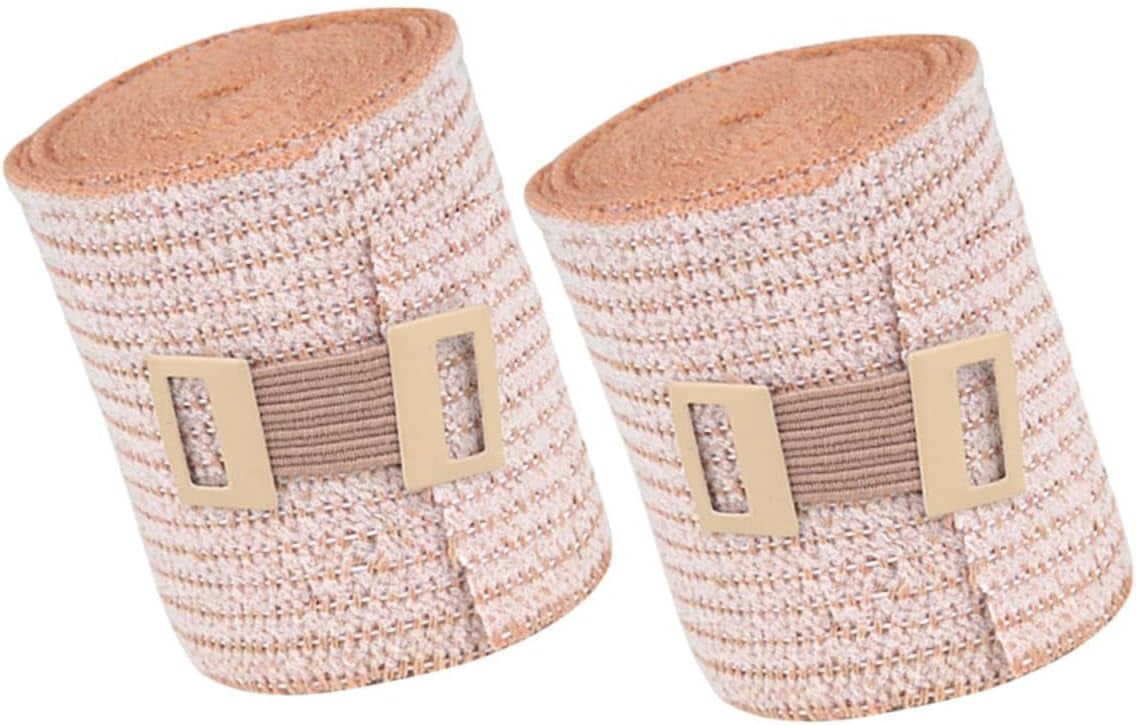 2 Rolls Striped Elastic Bandage Athletic Tape Sports Tape Sport Tape ...