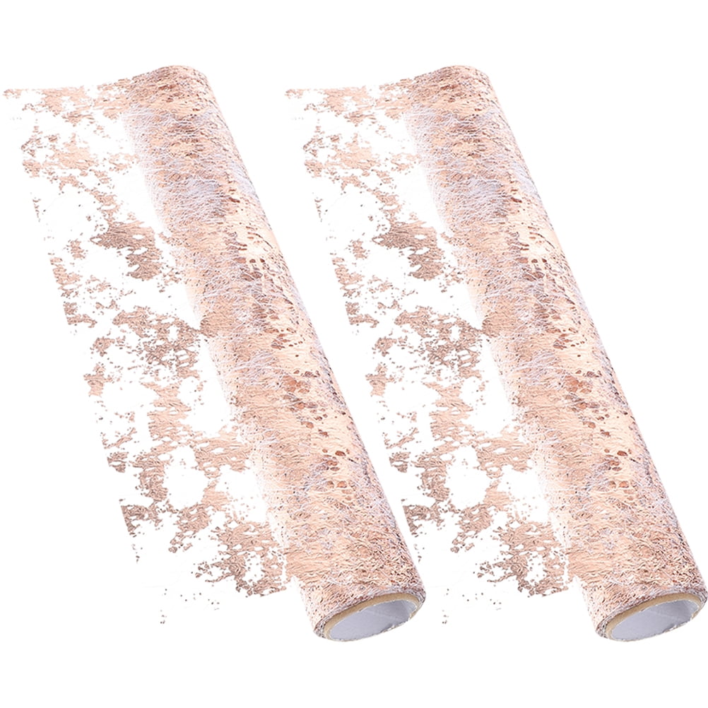 2 Rolls Table Runner Table Decoration Floral Wrapping Paper For Dining ...