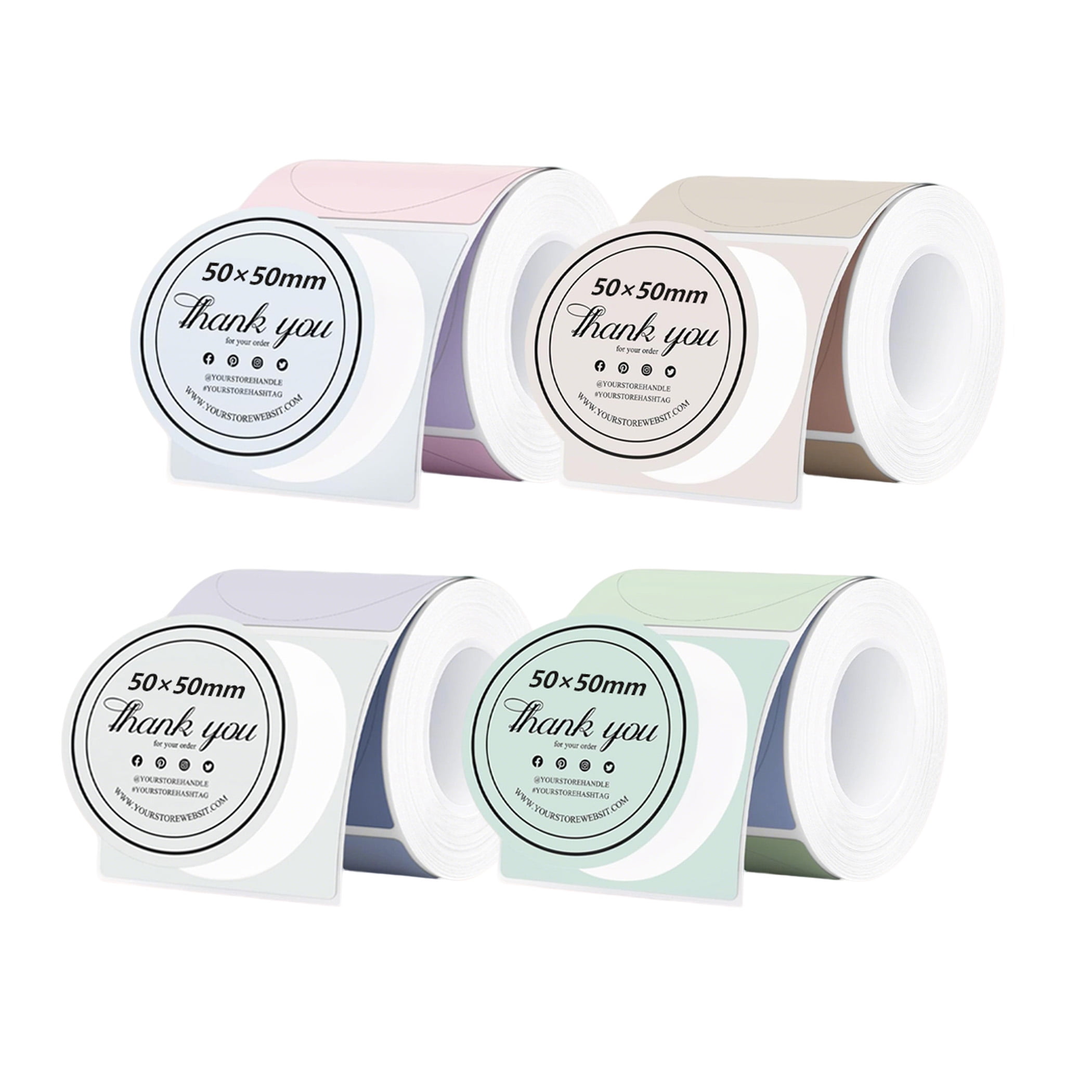 2 Rolls Thermal Label Stickers Compatible with Phomemo, Munbyn ...