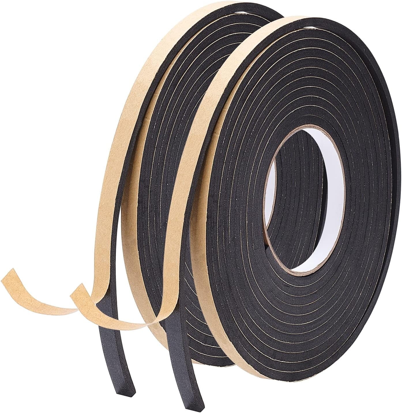 2Rolls Total 32.8 Feet Thick High Density Window Foam Strip 0.39Inch ...
