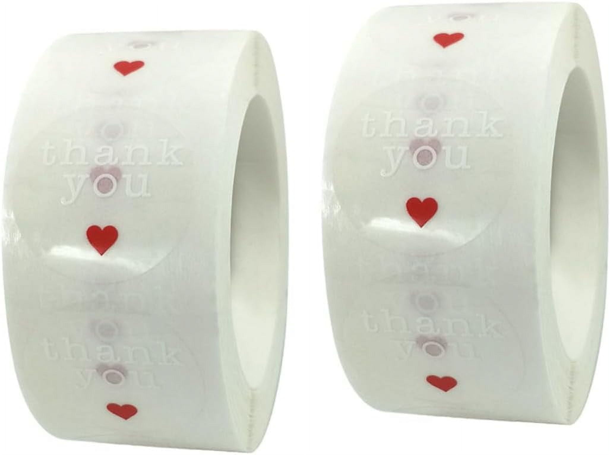 2 Rolls Transparent Roll Sticker Thank You Sticker Thank You Label ...