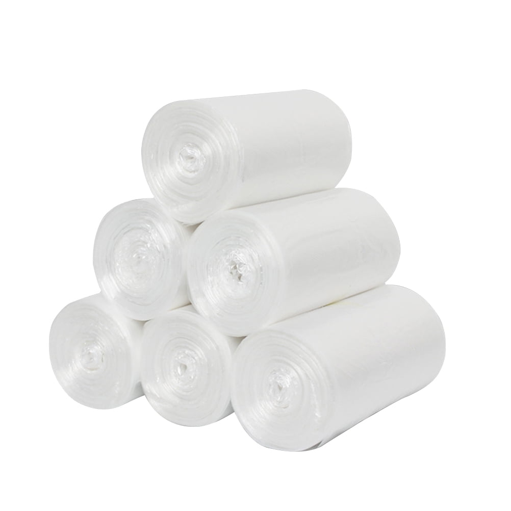 2 Rolls Transparent Trash Bags Strong Garbage Clear Bin Point Break ...