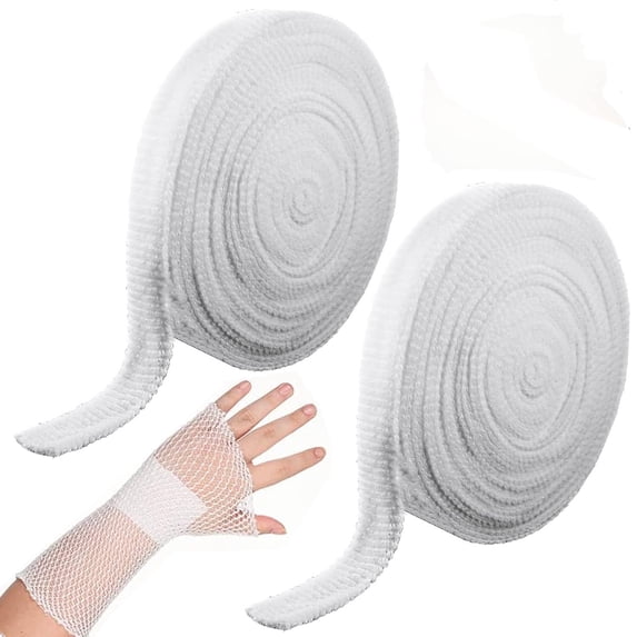 2 Rolls Tubular Bandage,Bexikou Elastic Net Wound Dressing Retainer ...