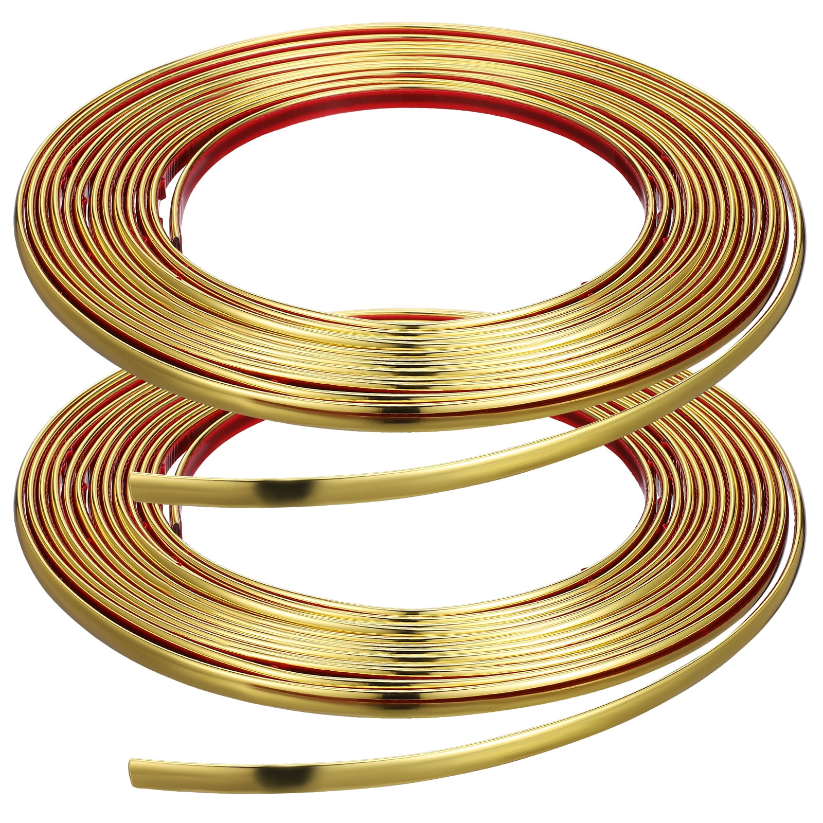 Moluckfu Flexible Trim Moulding Golden 2 Rolls 117.9x0.31x0.08in ...