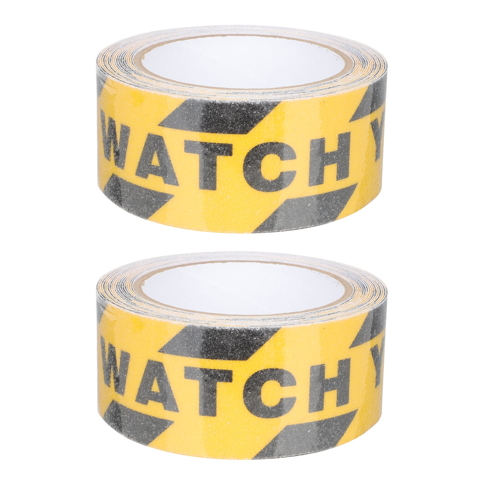 2 Rolls Watch Your Step Sign Anti-slip Warning Sticker Adhesive Warning ...