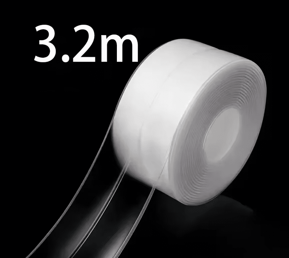 2 Rolls White Caulk Tape Waterproof Self Adhesive, Toilet Caulking ...