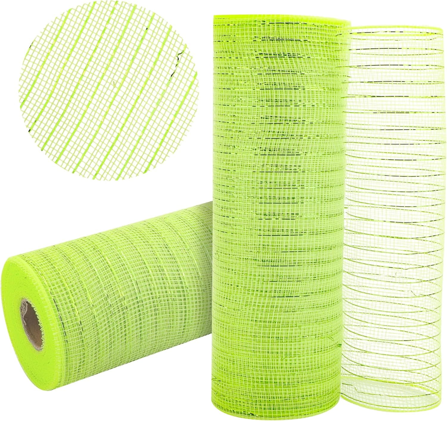 2 Rolls Wider Gold Foil Metallic Deco Mesh Ribbon 10 in x 30 ft,for ...