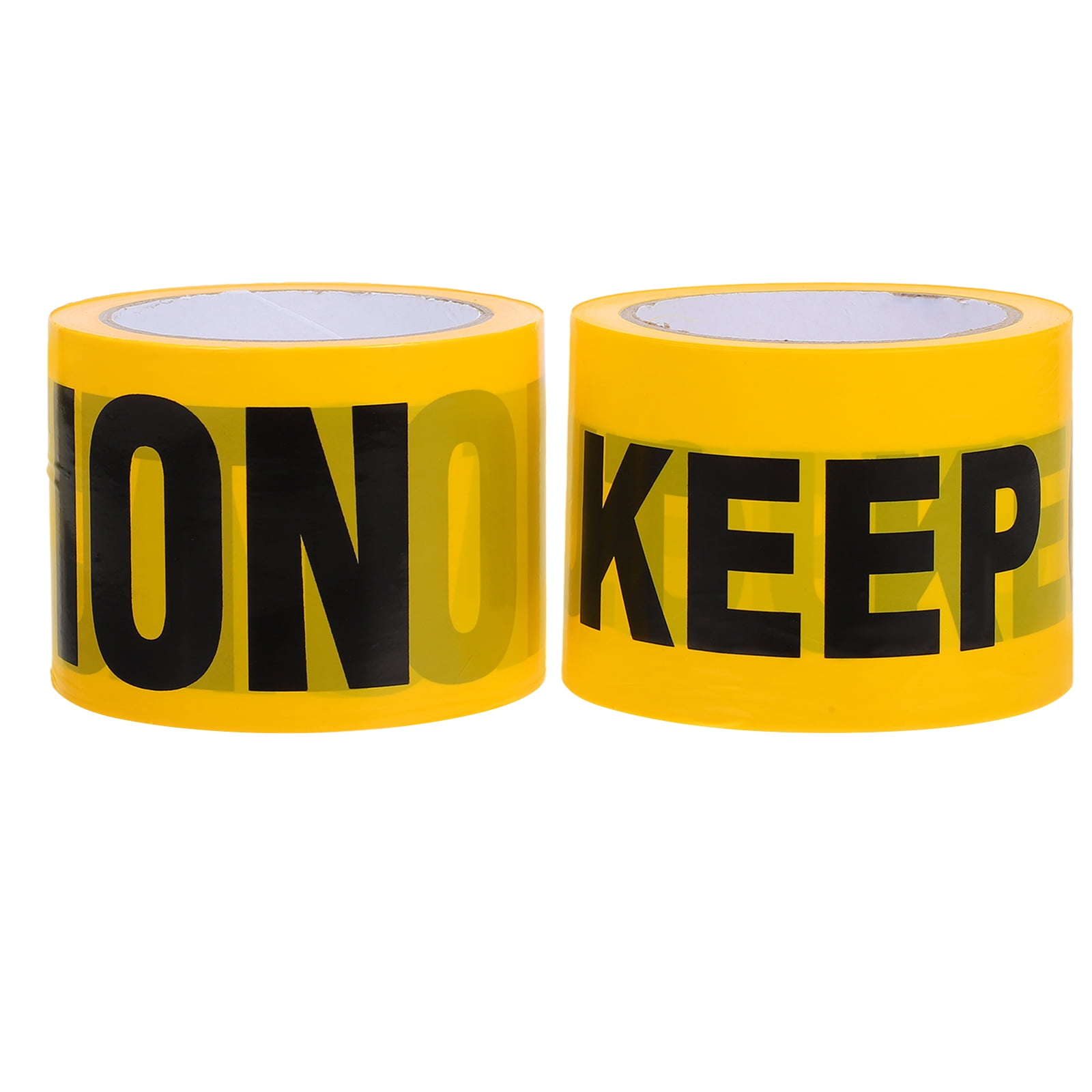 2 Rolls Yellow Caution Tape, Caution Tape Bright Yellow & Text for ...