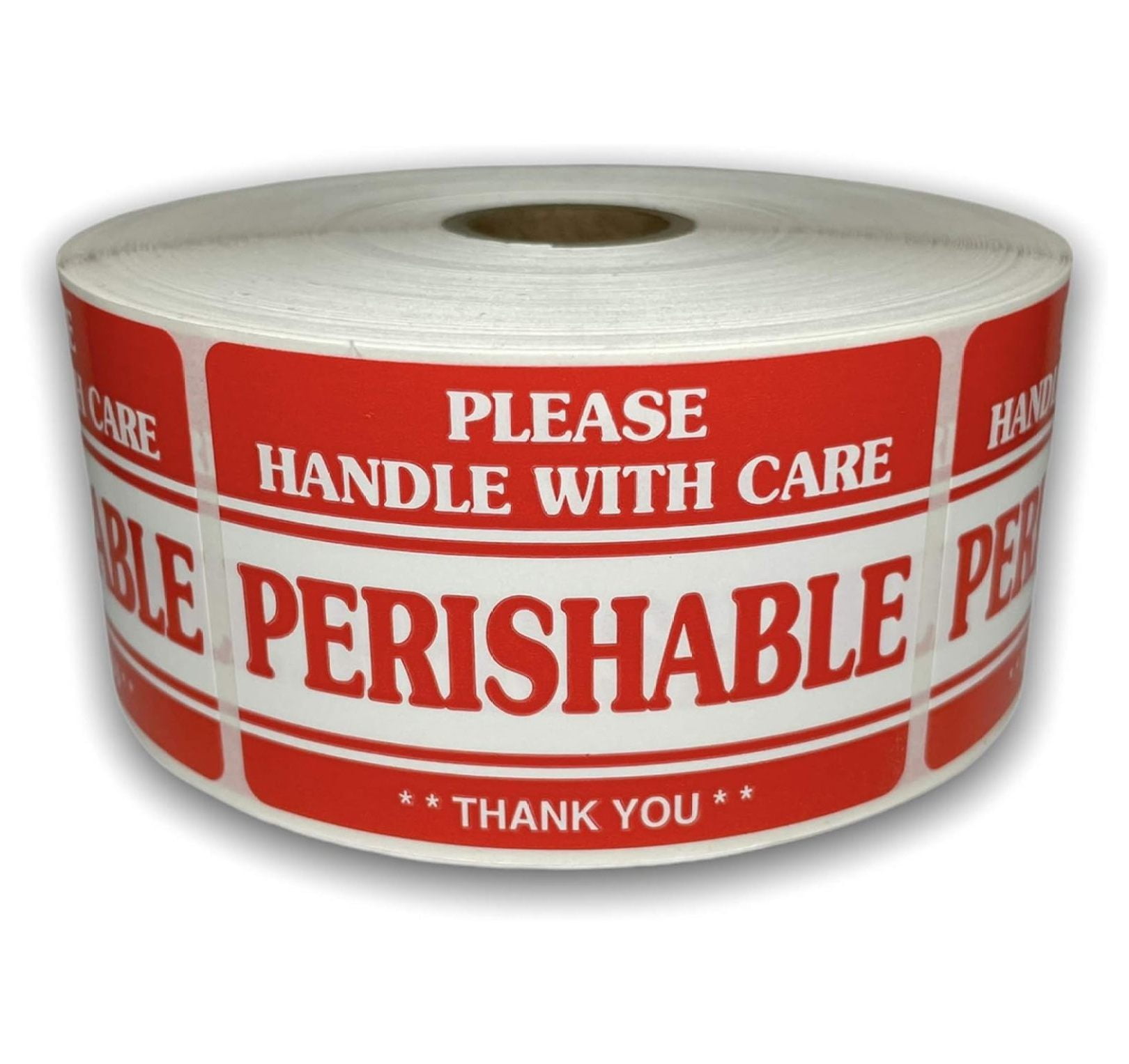 2 Rolls of 1000 Labels Each 2x3 PERISHABLE Handle with Care Shipping ...