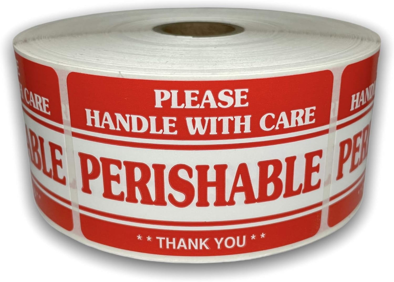 2 Rolls of 1000 Labels Each 2x3 PERISHABLE Handle with Care Shipping ...
