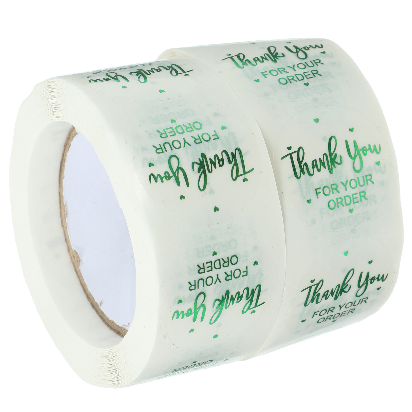 2 Rolls of Circle Clear Stickers Envelope Seal Stickers Clear Retail ...