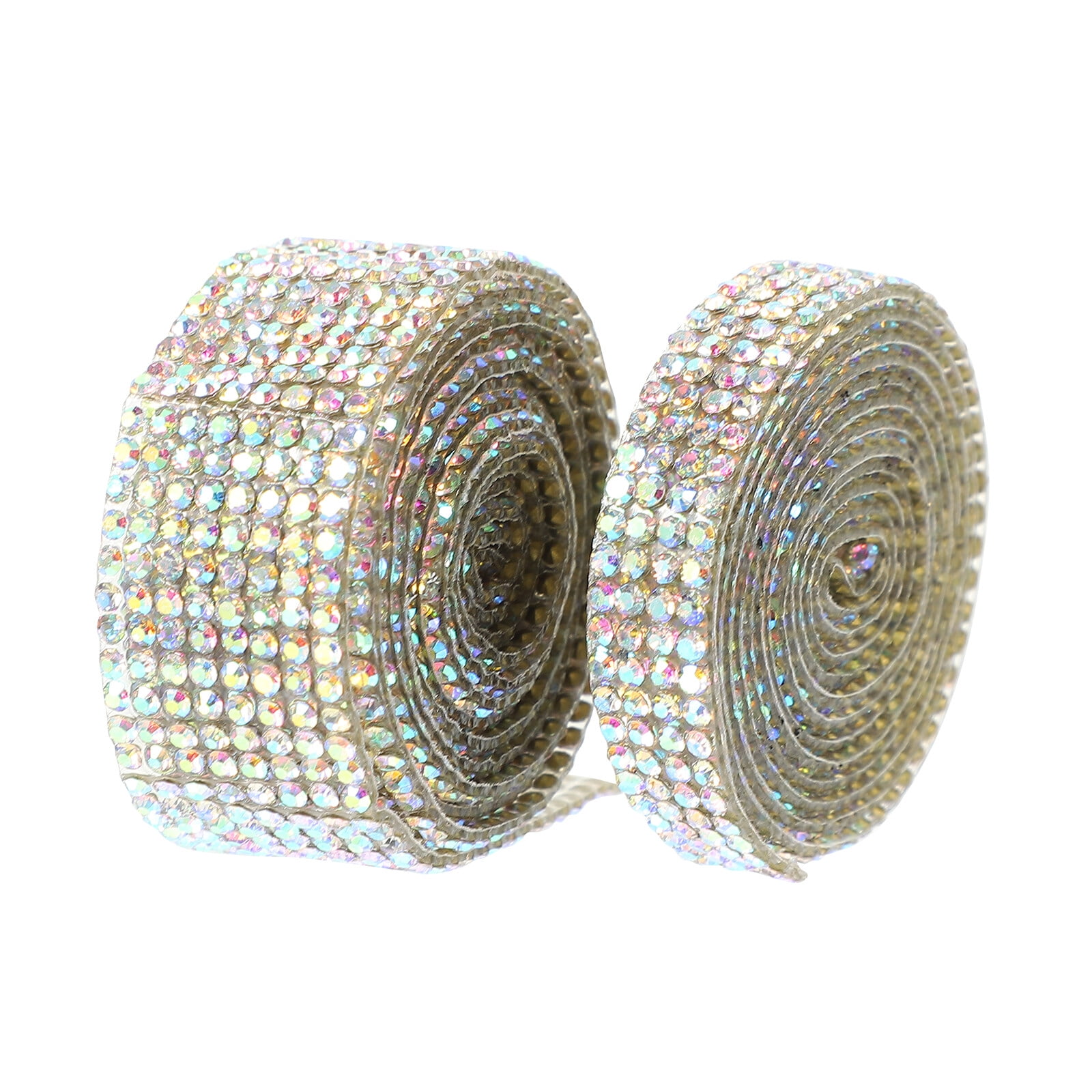 2 Rolls of Delicate Sparkling DIY Rhinestone Ribbons Crafts Making ...