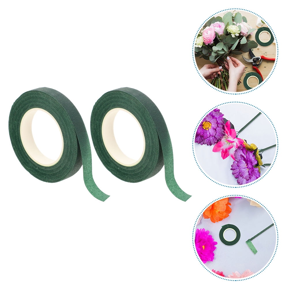 2 Rolls of Floral Arrangement Tape Material Diy Floral Stem Wrapping ...
