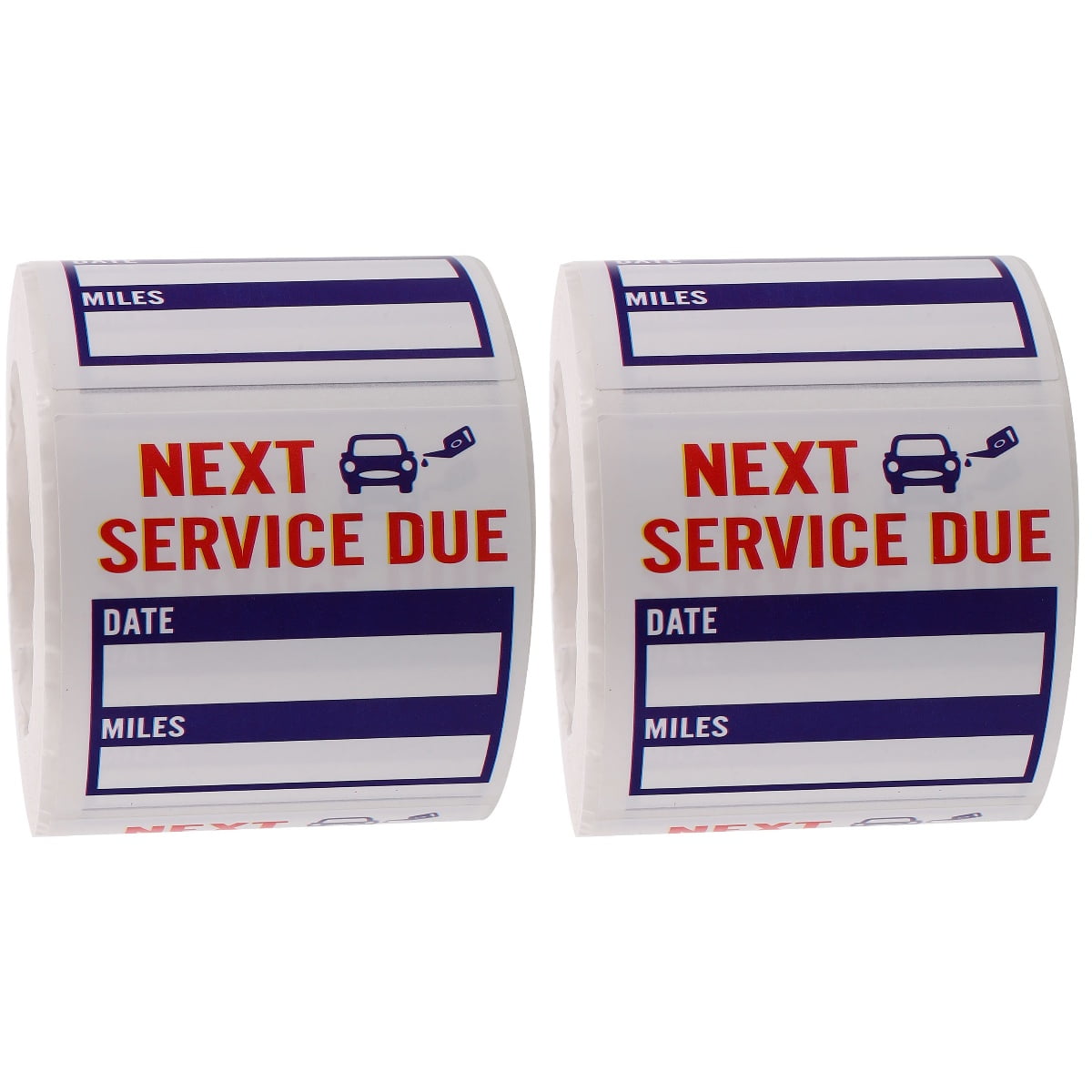 2 Rolls of Oil Change Sticker Car Oil Changing Service Sticker Car ...