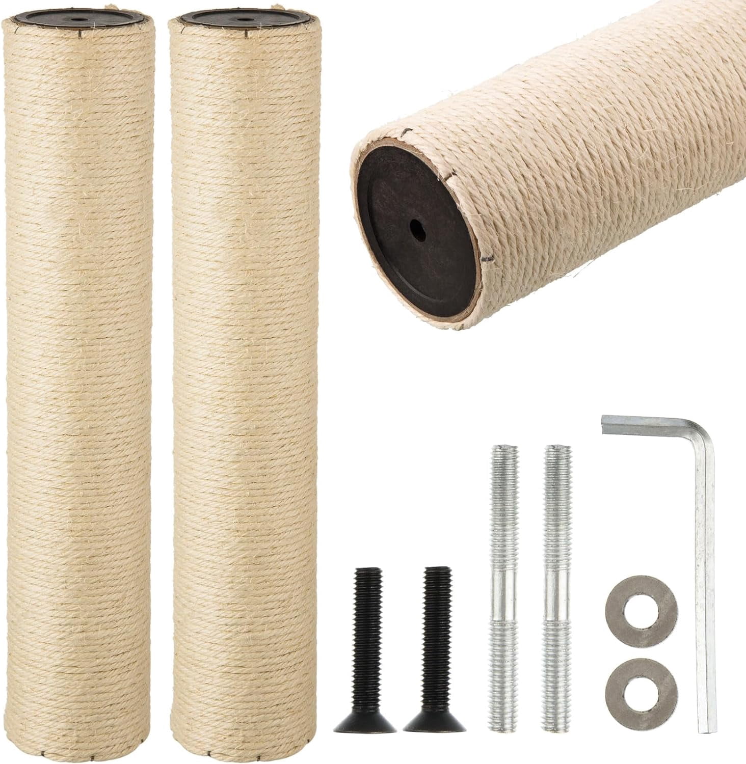 2 Root Cat Scratching Post Replacement 17.72x3.54 Cat Tree Scratch Post ...