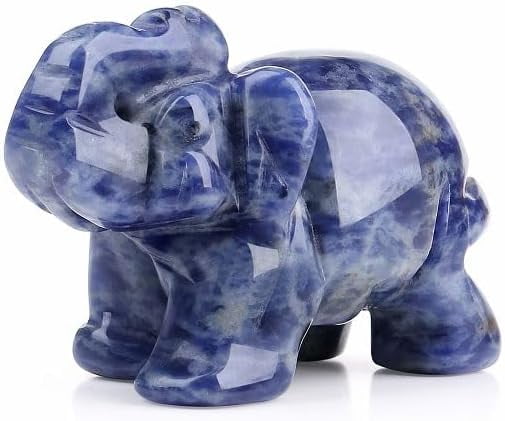 2" Rose Quartz Elephant Decor Healing Crystal Cute Polished Natural ...