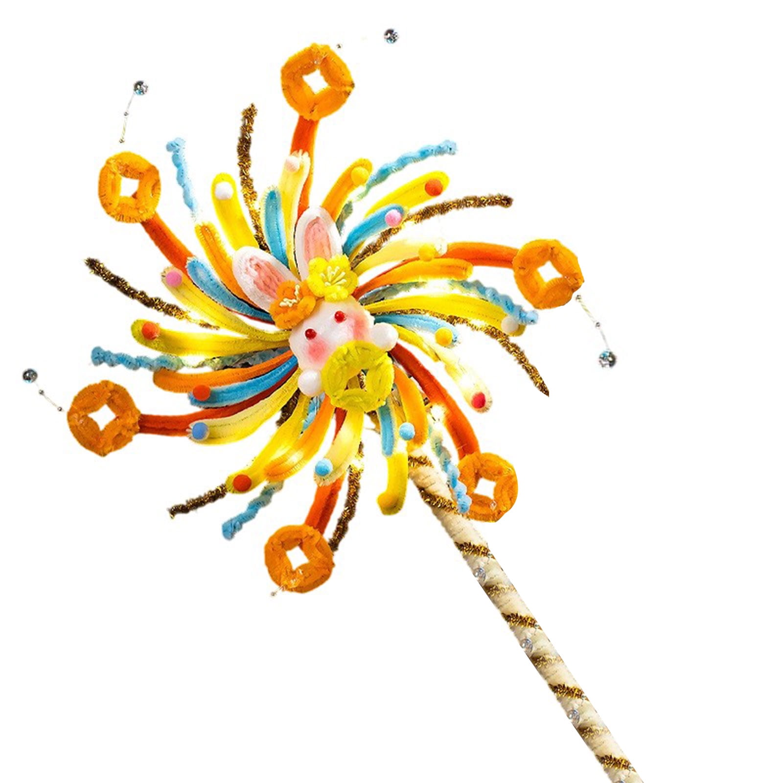 2. Rotating Autumn Festival Windmill Set, Rabbit-shaped Lights ...