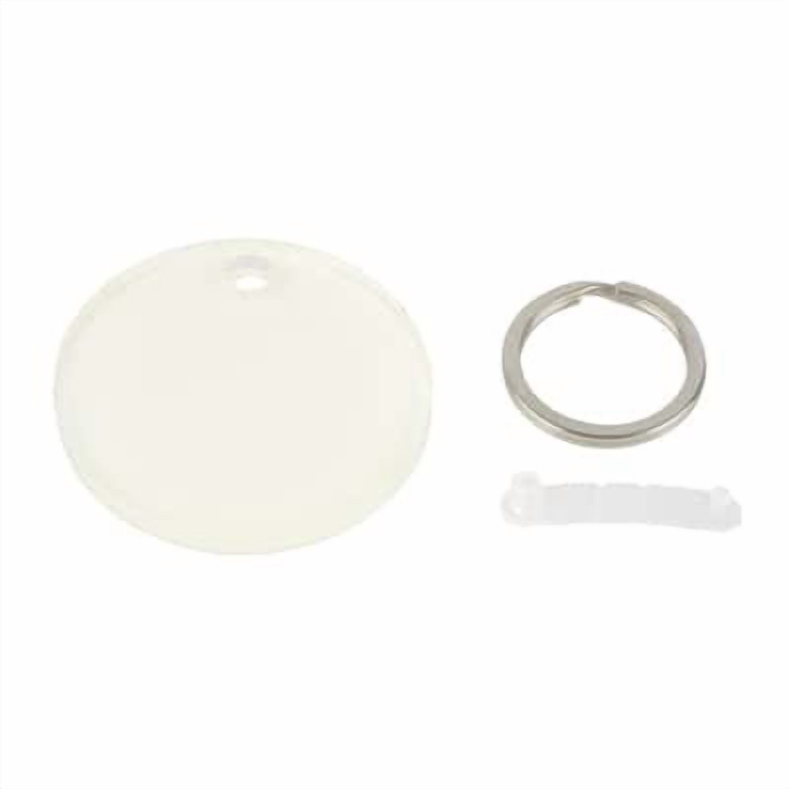 2" Round Acrylic Sublimation Keychains by Make Market – White One-Sided ...