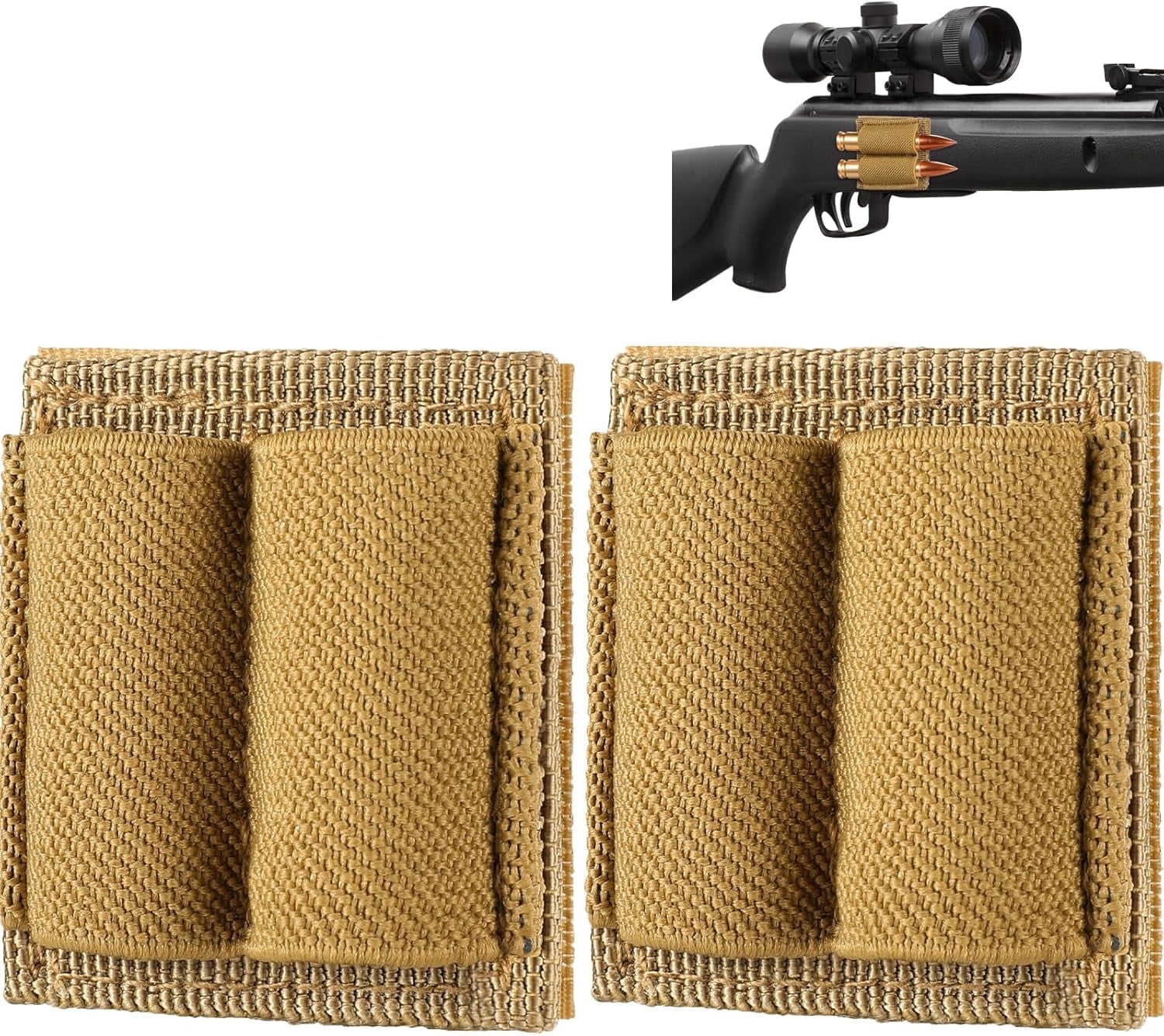2pcs-Round Bullet Holder Rifles Shotguns Buttstock Ammo Carrier Hook ...