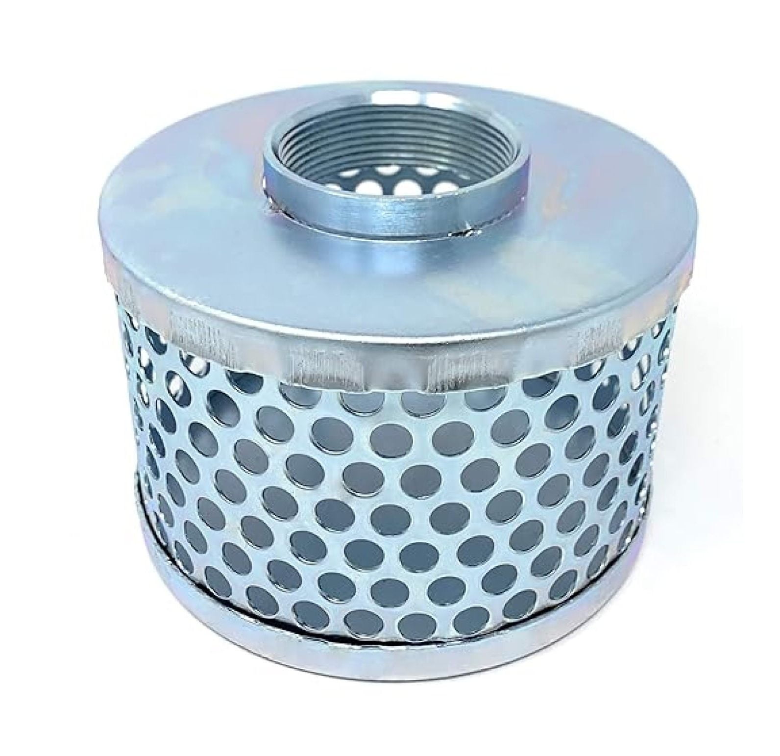 2" Round Hole Suction Strainer - Zinc Plated Steel Pump Filter, 2 Inch ...
