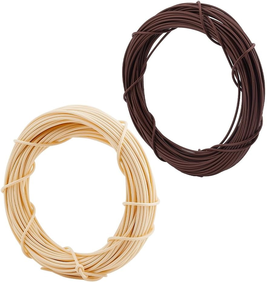 2 Round Plastic Rattan Bundles Basket Weaving Rattan 140g 1/10 Inch ...